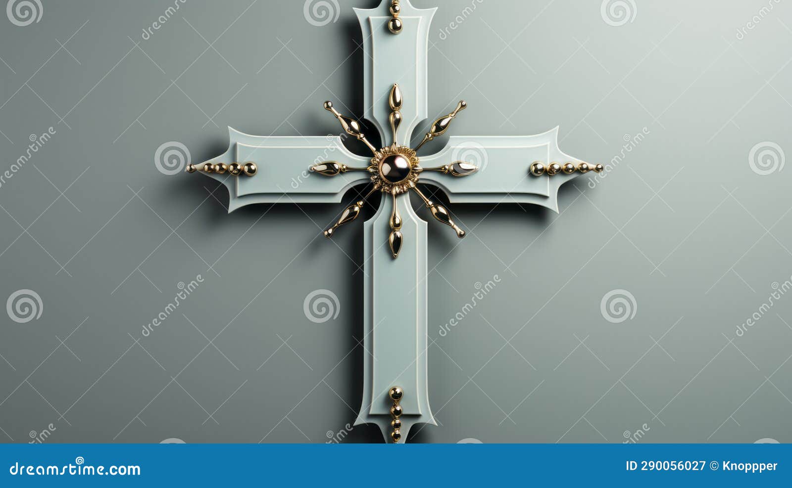 Minimalistic Catholic Cross Design Ai Generated Stock Illustration - Illustration of poster ...