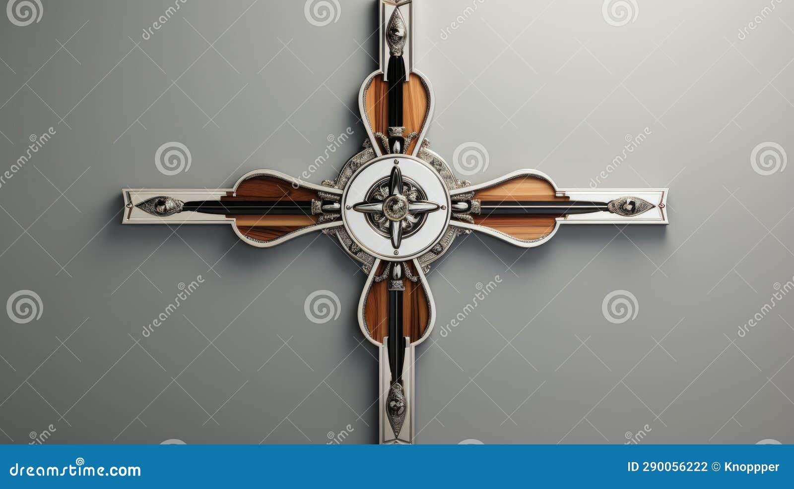 Minimalistic Catholic Cross Design Ai Generated Stock Illustration ...