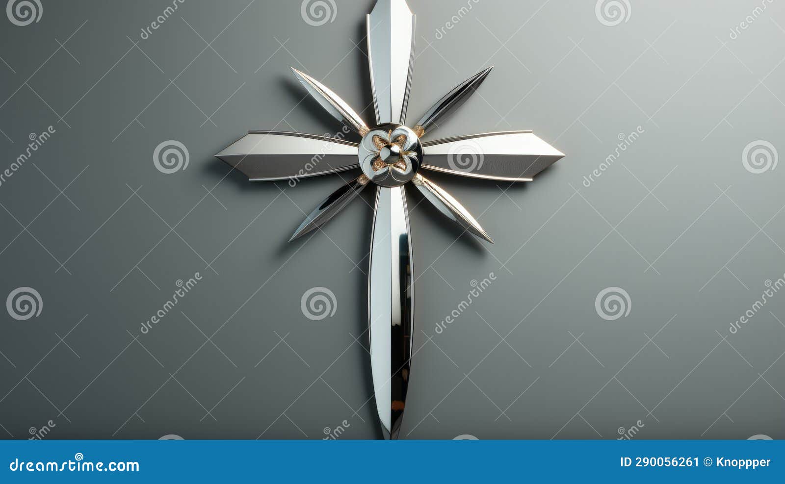 Minimalistic Catholic Cross Design Ai Generated Stock Illustration ...
