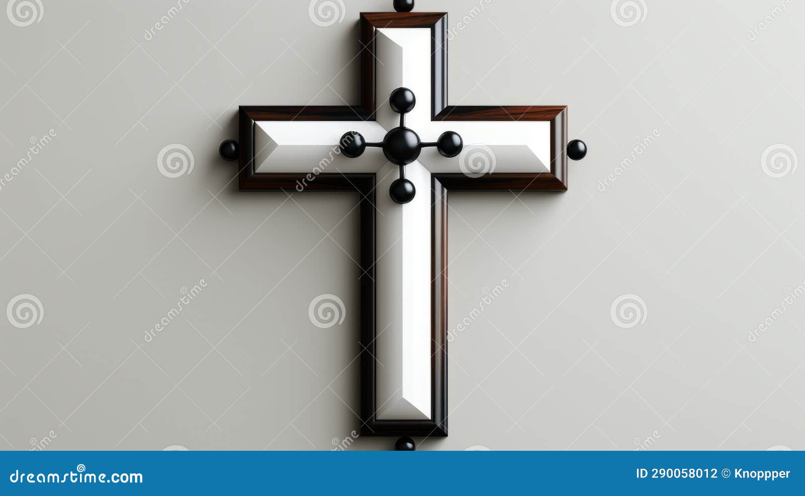 Minimalistic Catholic Cross Design Ai Generated Stock Illustration ...