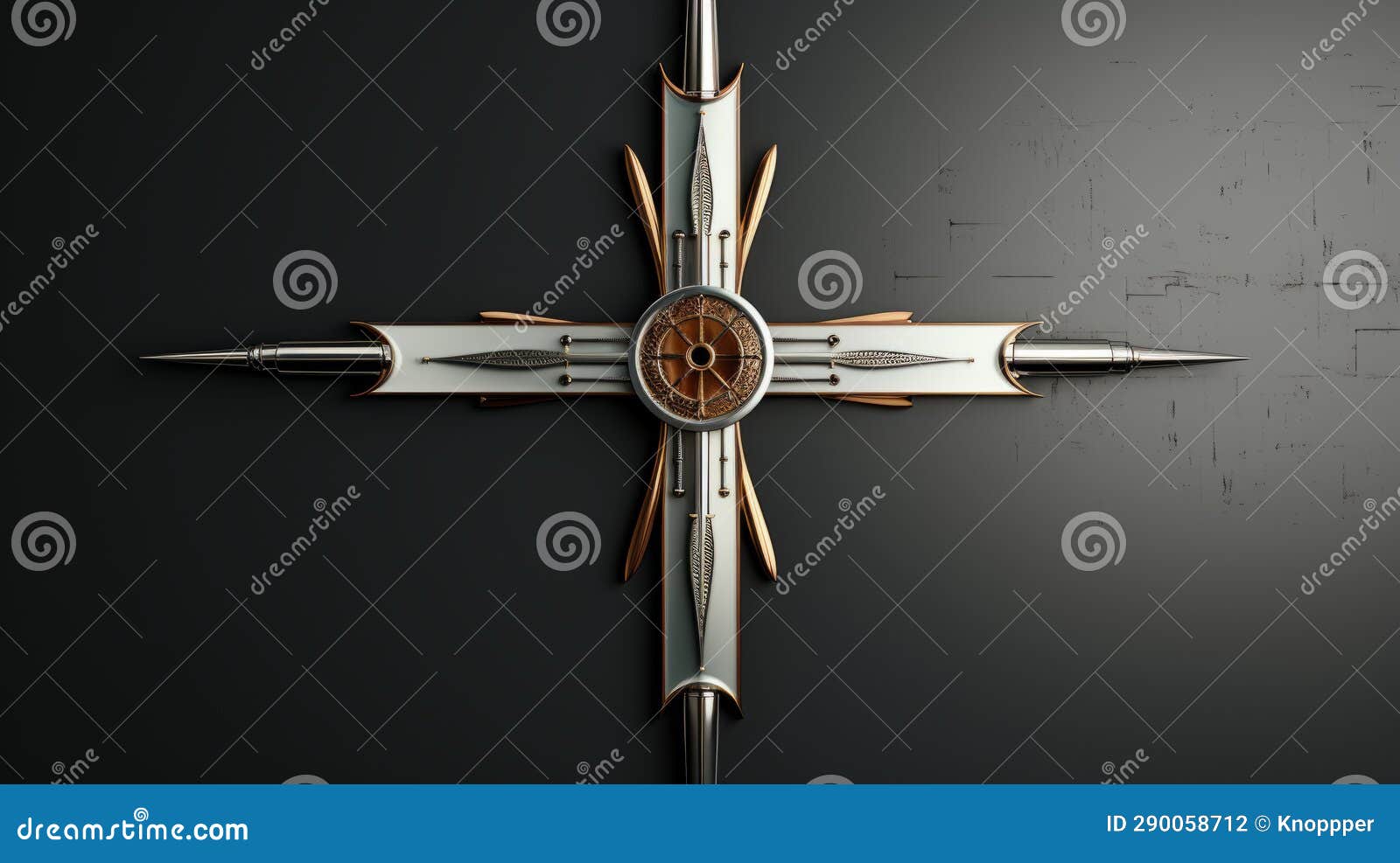 Minimalistic Catholic Cross Design Ai Generated Stock Illustration ...