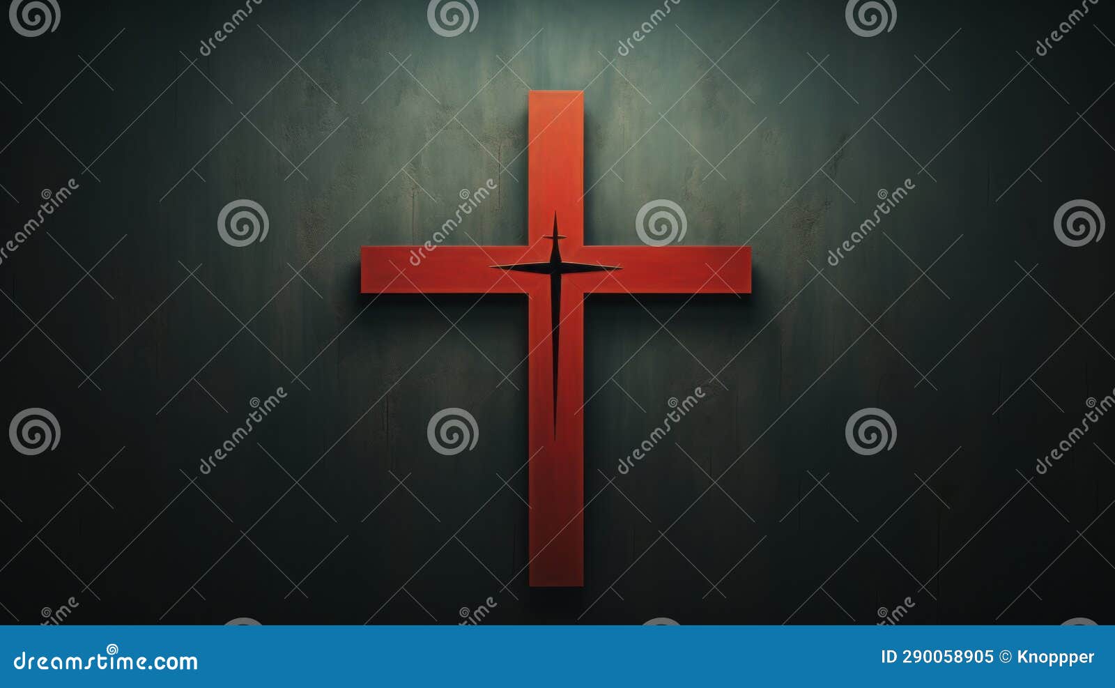 Minimalistic Catholic Cross Design Ai Generated Stock Illustration ...