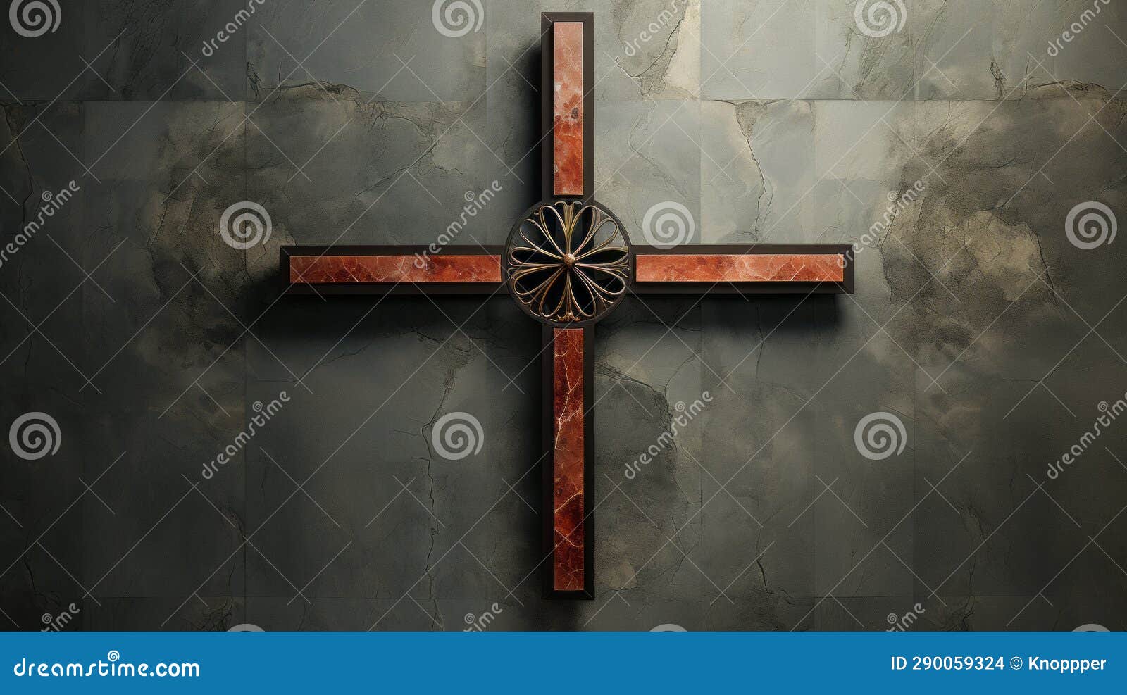 Minimalistic Catholic Cross Design Ai Generated Stock Photo - Image of ...