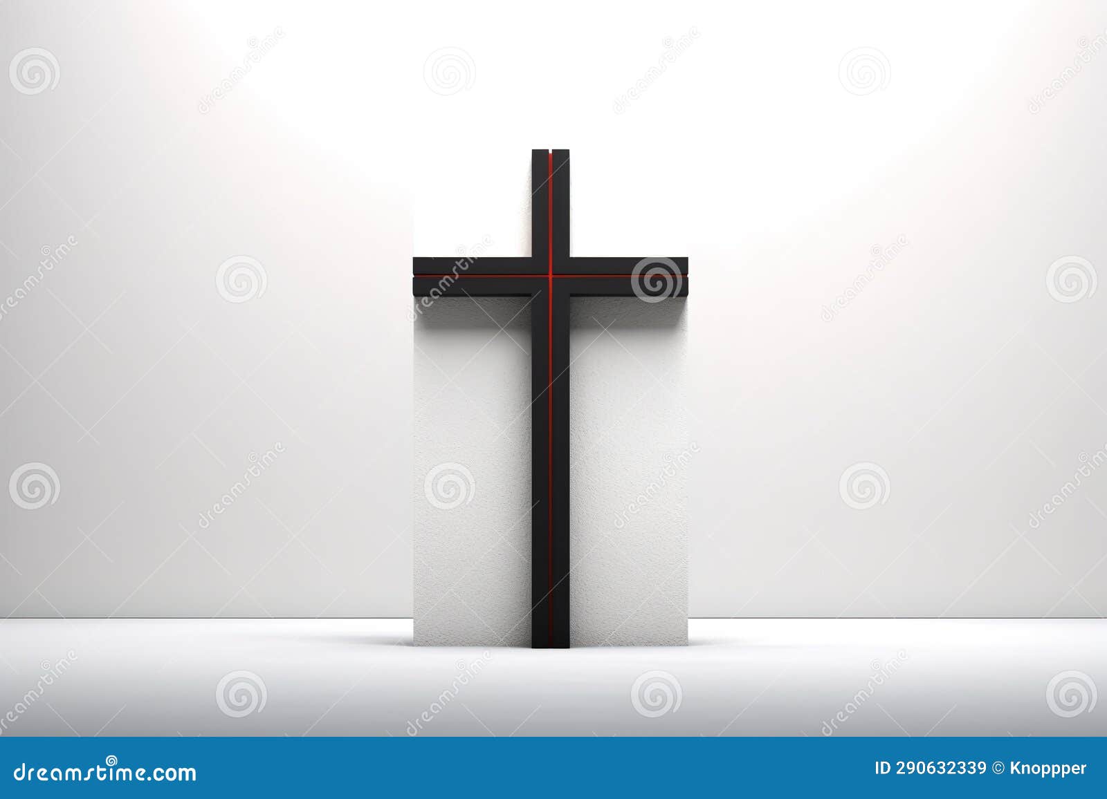 Minimalistic Modernist Cross Design Ai Generated Stock Illustration ...