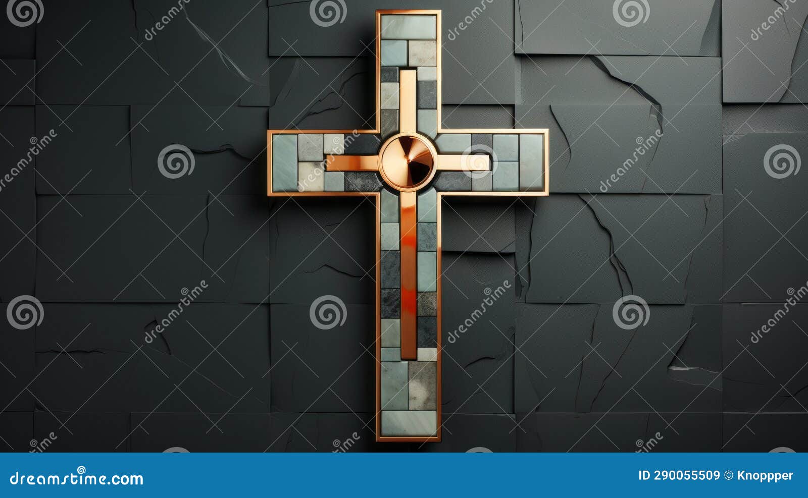 Minimalistic Catholic Cross Design Ai Generated Stock Illustration ...