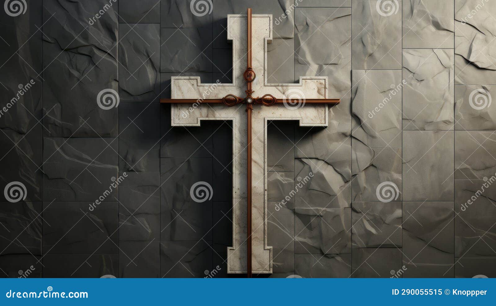 Minimalistic Catholic Cross Design Ai Generated Stock Illustration ...