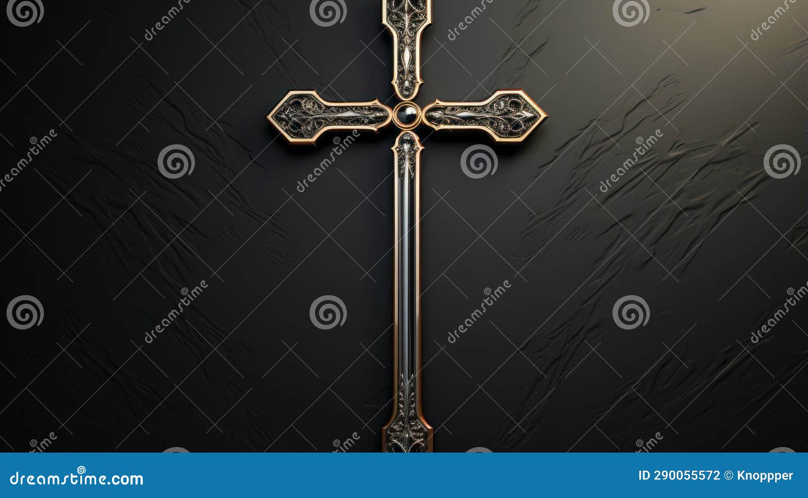 Minimalistic Catholic Cross Design Ai Generated Stock Illustration ...