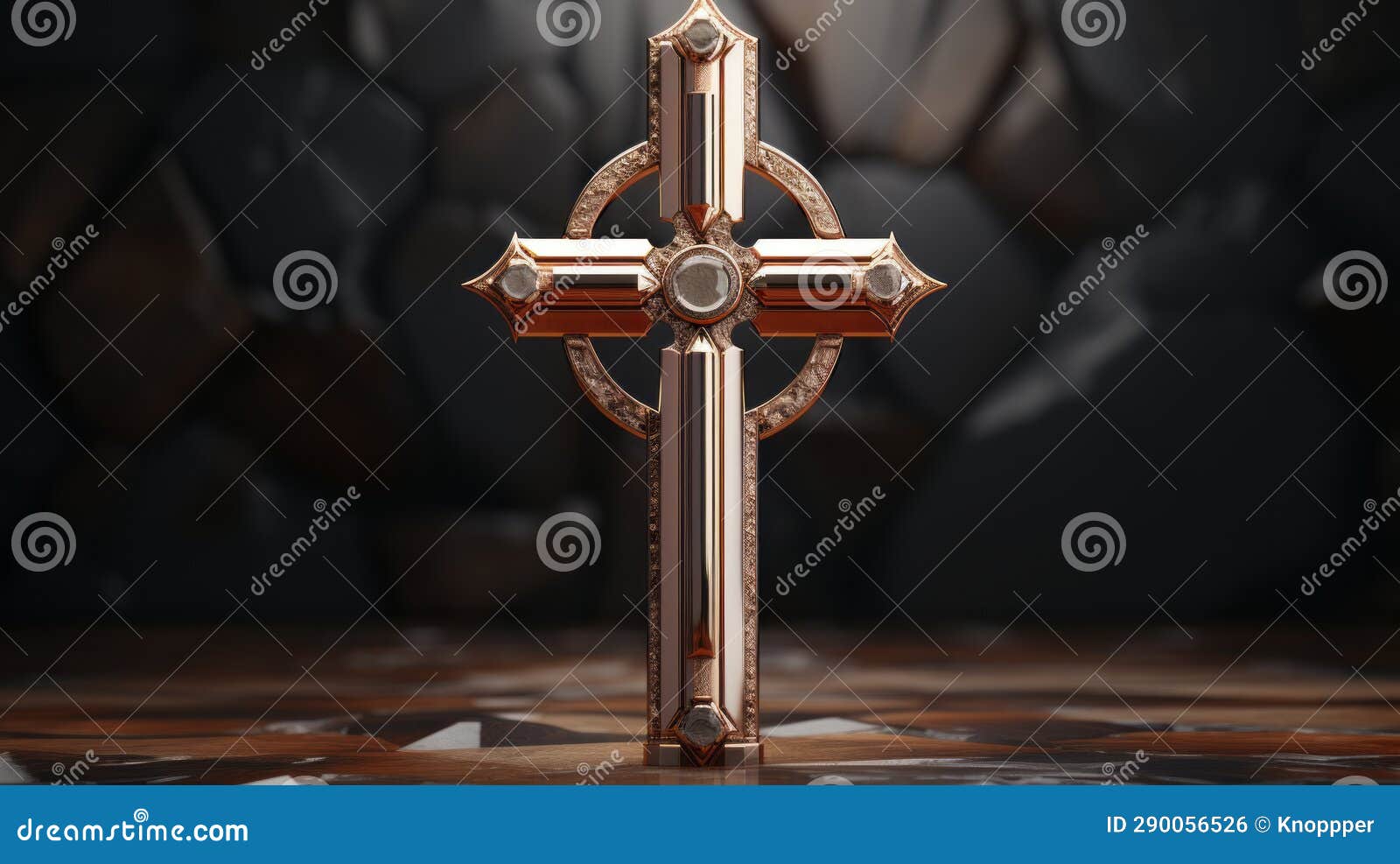 Minimalistic Catholic Cross Design Ai Generated Stock Photo - Image of ...