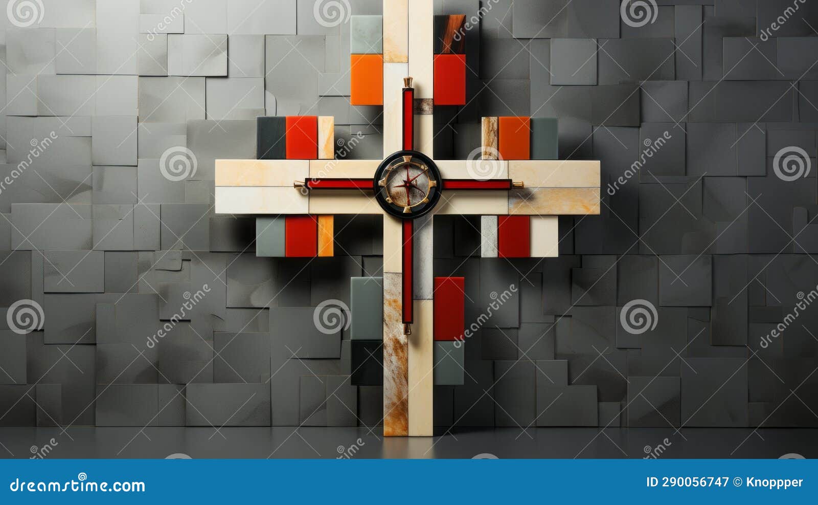 Minimalistic Catholic Cross Design Ai Generated Stock Illustration ...