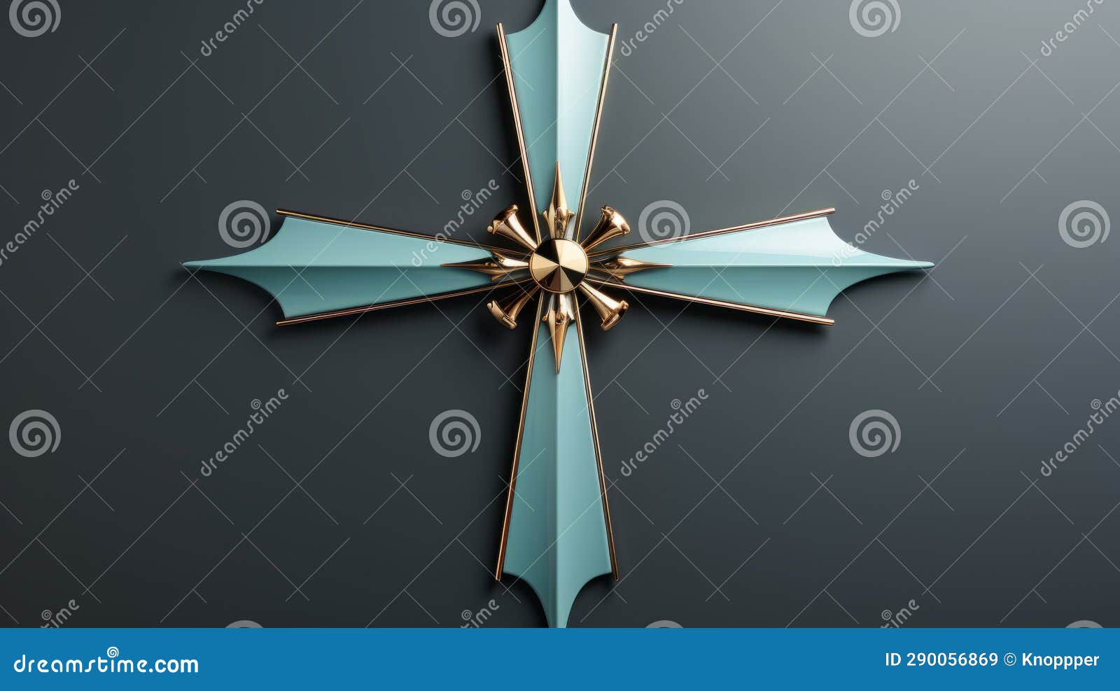 Minimalistic Catholic Cross Design Ai Generated Stock Image - Image of ...