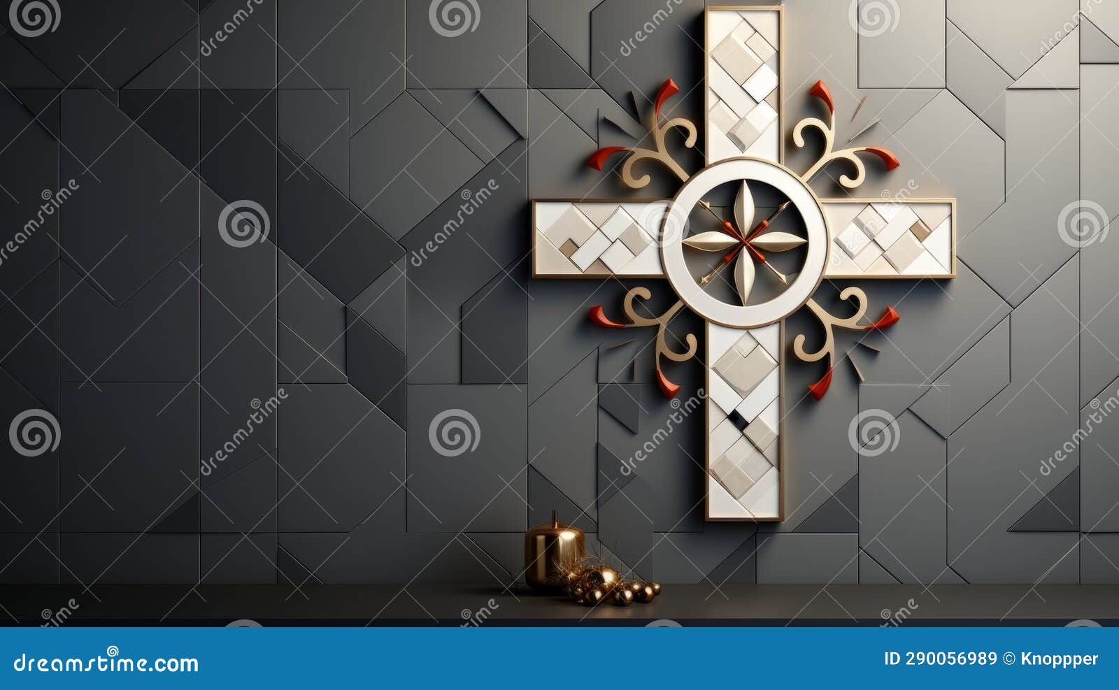Minimalistic Catholic Cross Design Ai Generated Stock Illustration ...