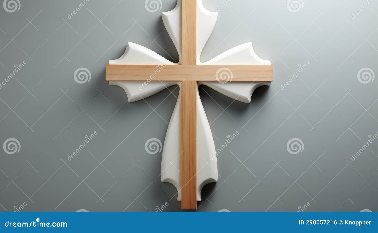 Minimalistic Catholic Cross Design Ai Generated Stock Illustration ...