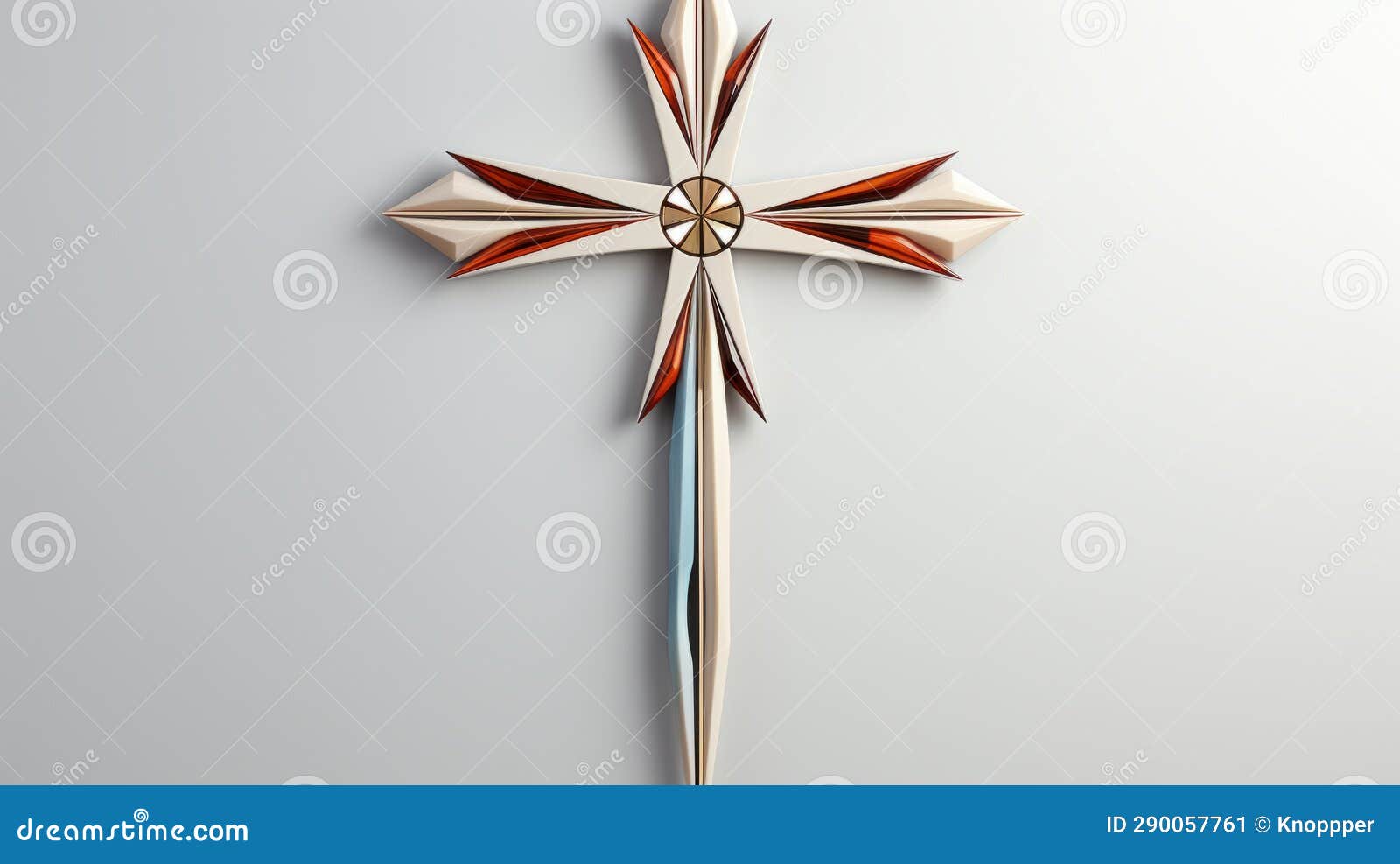Minimalistic Catholic Cross Design Ai Generated Stock Illustration - Illustration of crucifixion ...