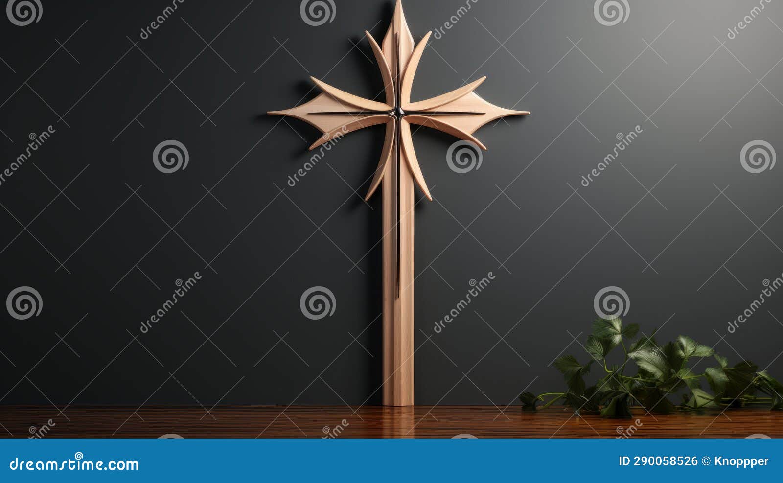 Minimalistic Catholic Cross Design Ai Generated Stock Illustration ...