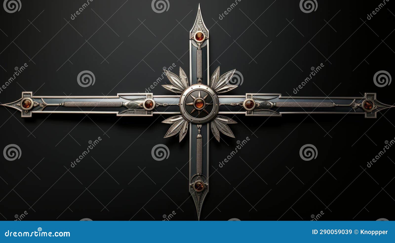Minimalistic Catholic Cross Design Ai Generated Stock Illustration ...