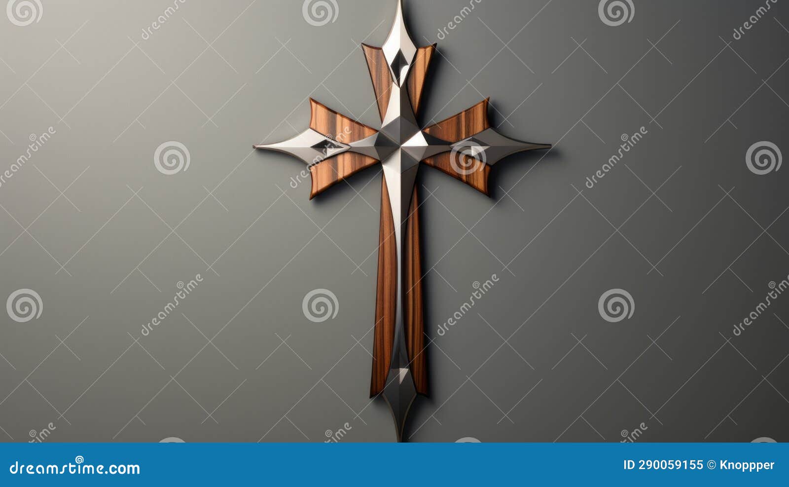 Minimalistic Catholic Cross Design Ai Generated Stock Illustration ...