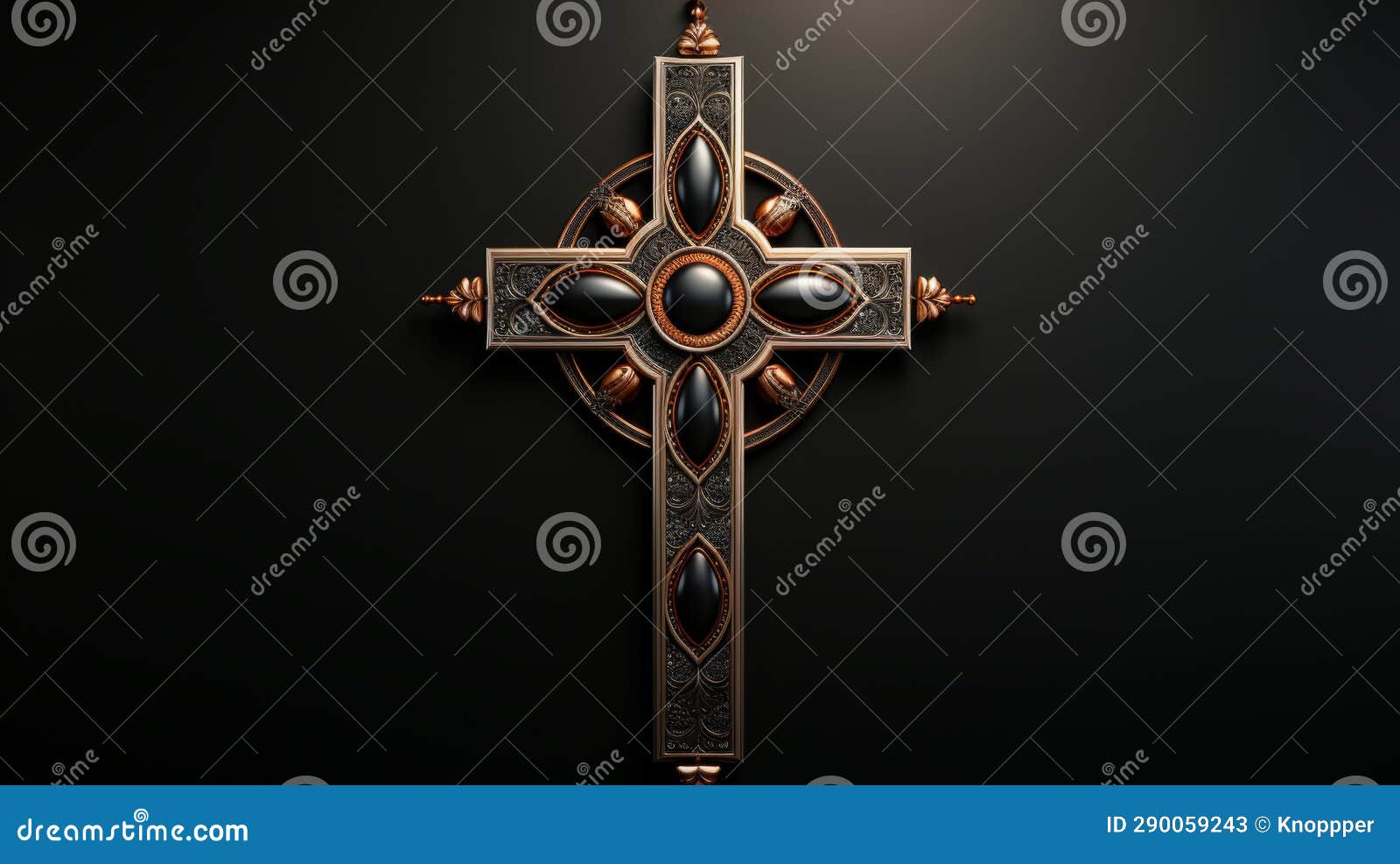 Minimalistic Catholic Cross Design Ai Generated Stock Illustration ...