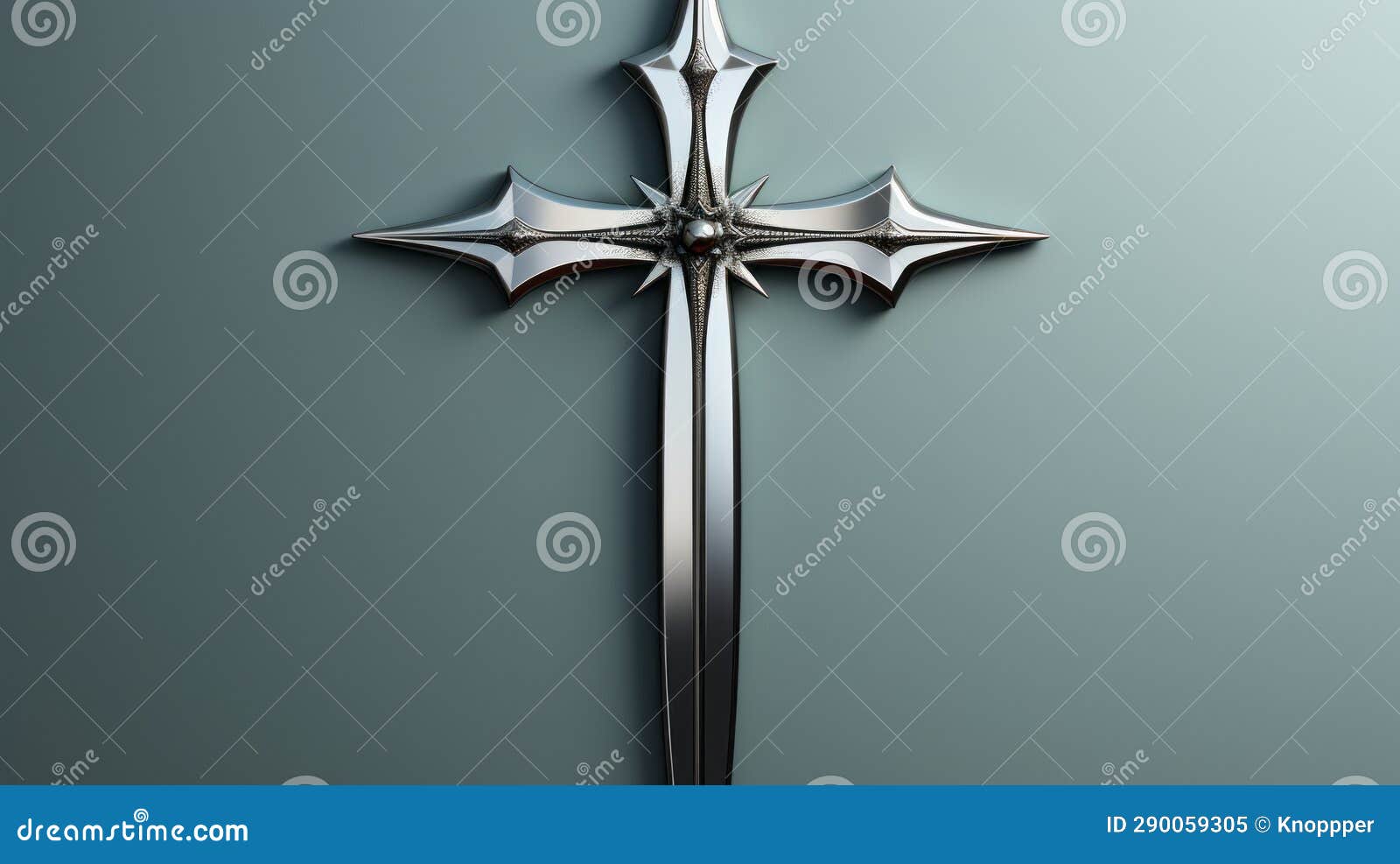 Minimalistic Catholic Cross Design Ai Generated Stock Image - Image of ...