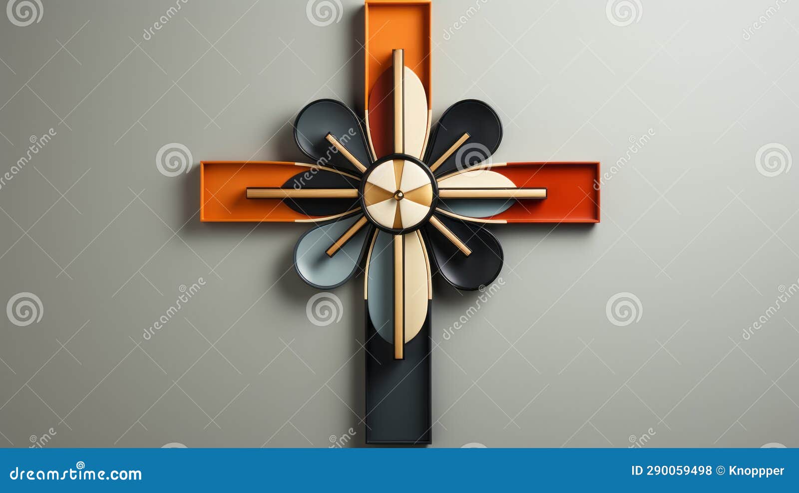 Minimalistic Catholic Cross Design Ai Generated Stock Illustration ...
