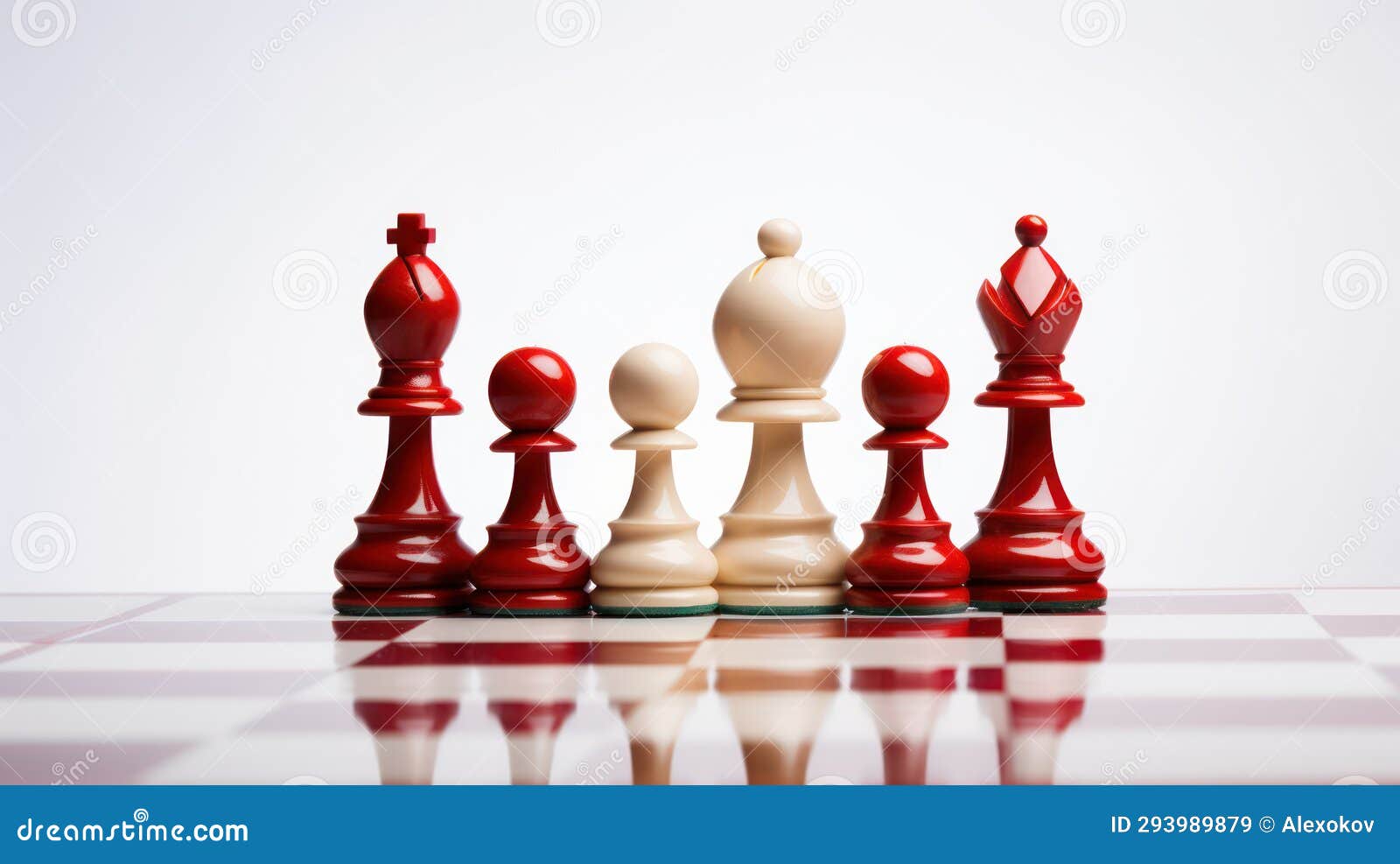 Minimalistic Chess Pieces on Heart-Patterned Chessboard AI Generated ...