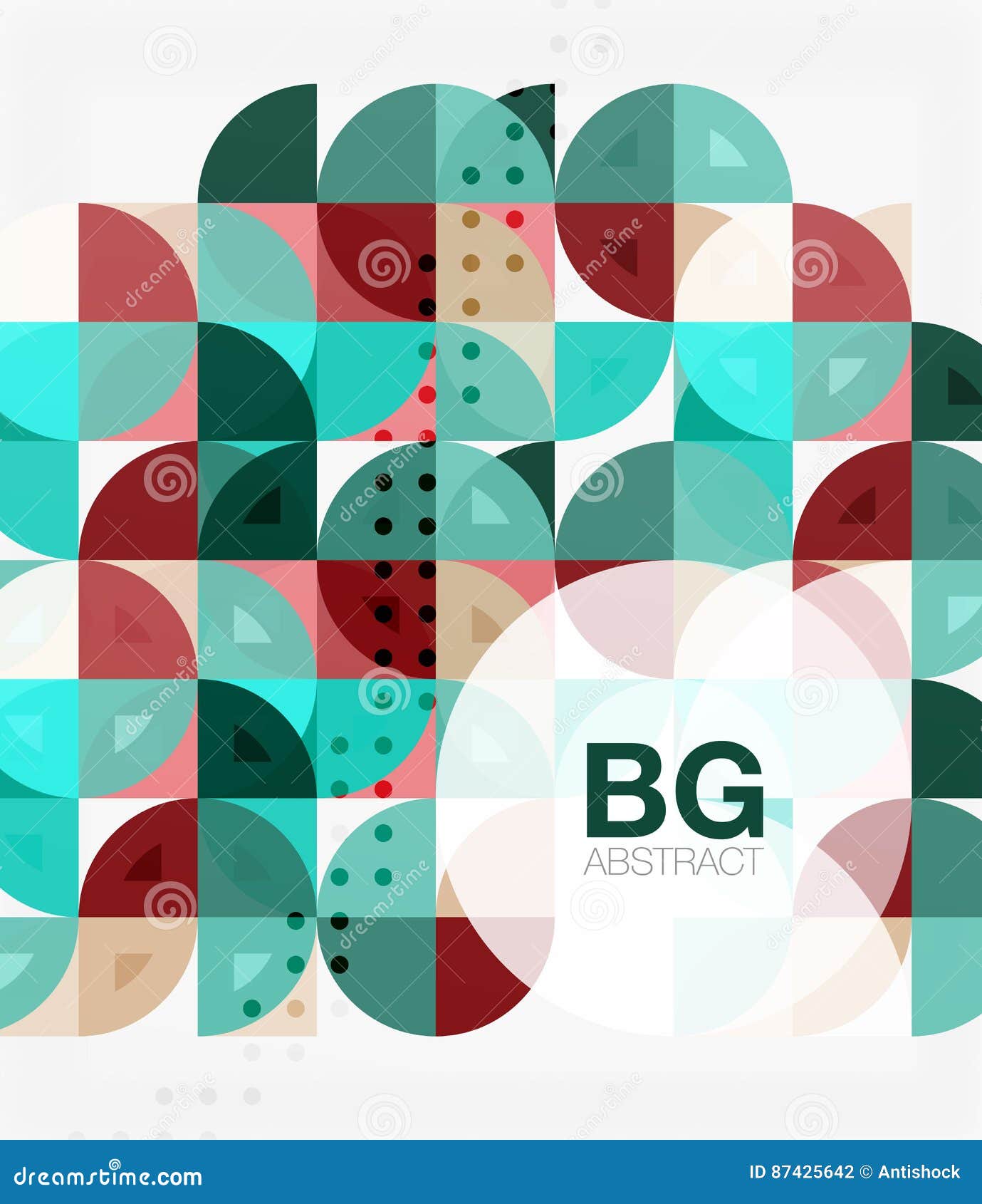 Minimalistic Circle Composition Background Stock Illustration ...