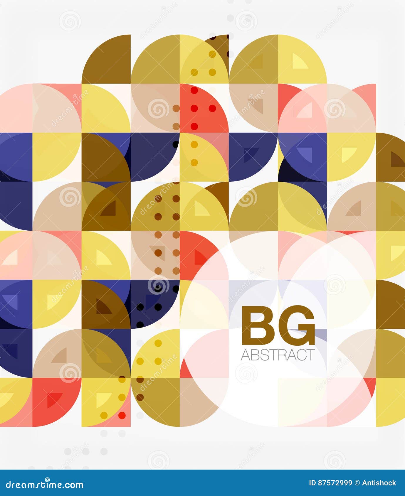 Minimalistic Circle Composition Background Stock Vector - Illustration ...