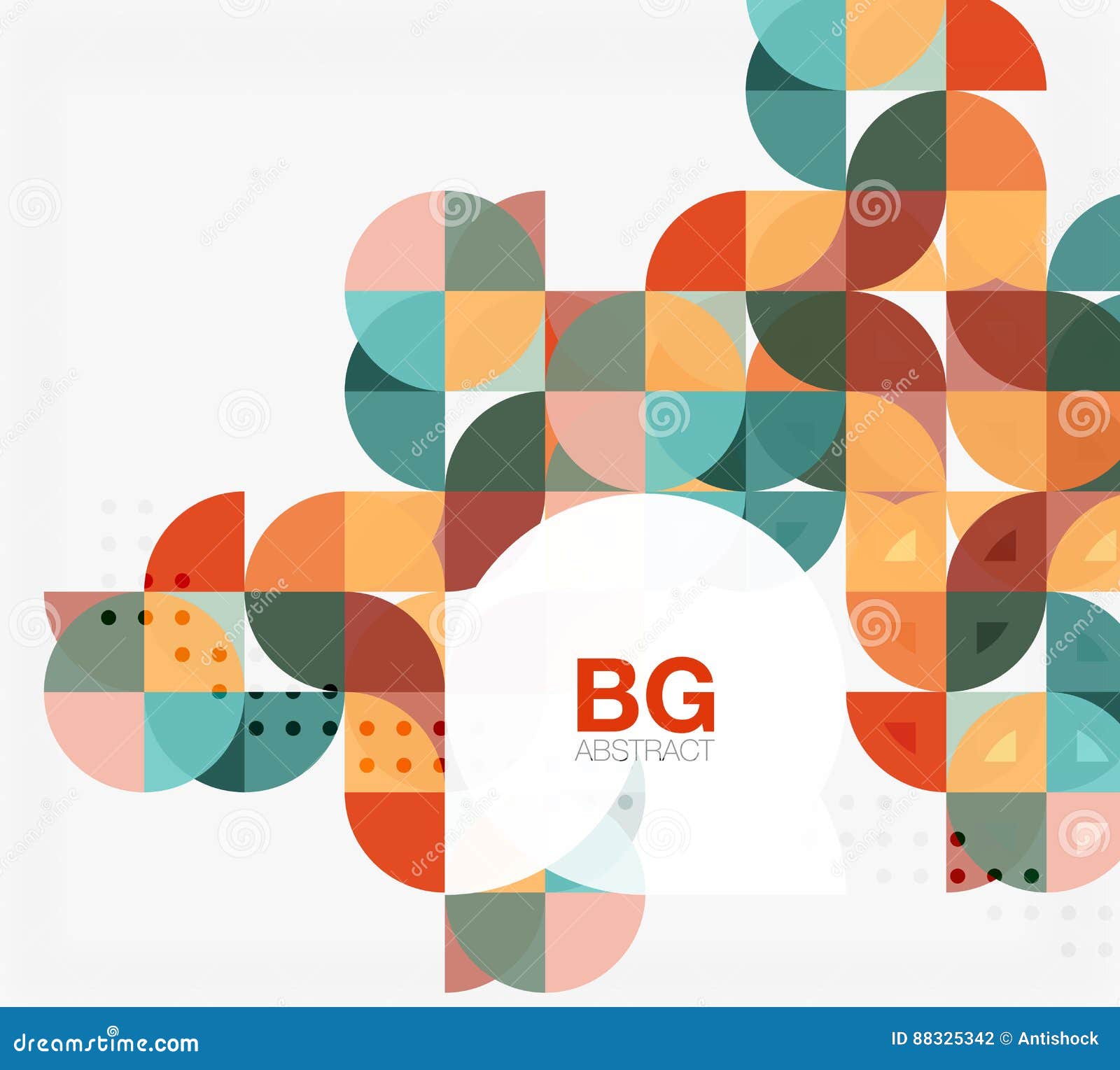 Minimalistic Circle Composition Background Stock Illustration ...