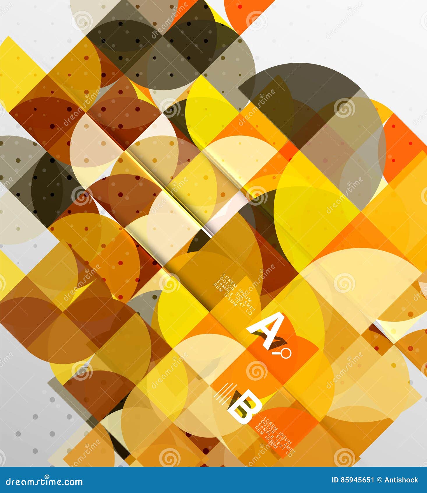 Minimalistic Circle Geometric Abstract Background Stock Vector ...