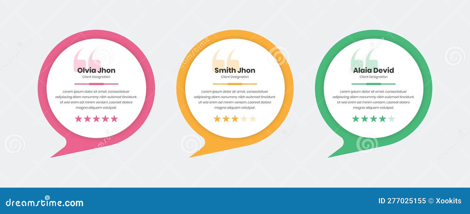 Minimalistic Client Feedback Ui Element with Circular Speech Bubble ...