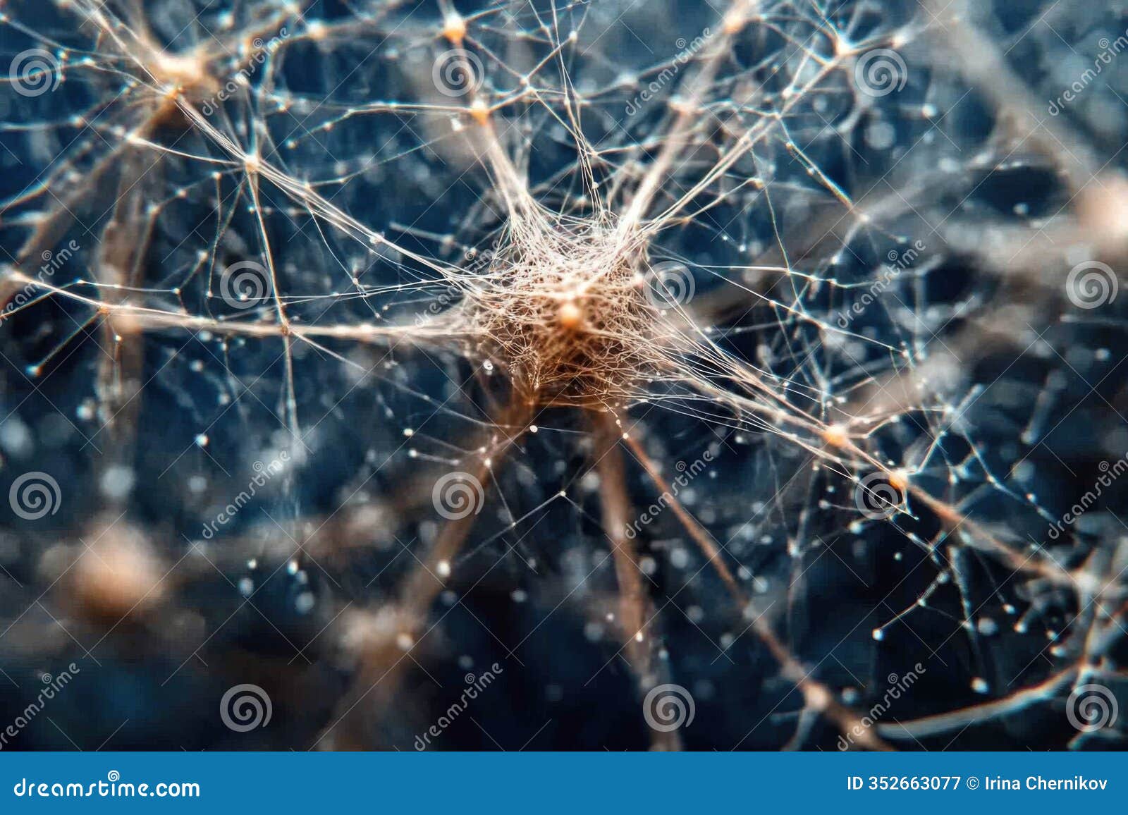 Minimalistic Close-up of Vibrant Neural Network Design Stock ...