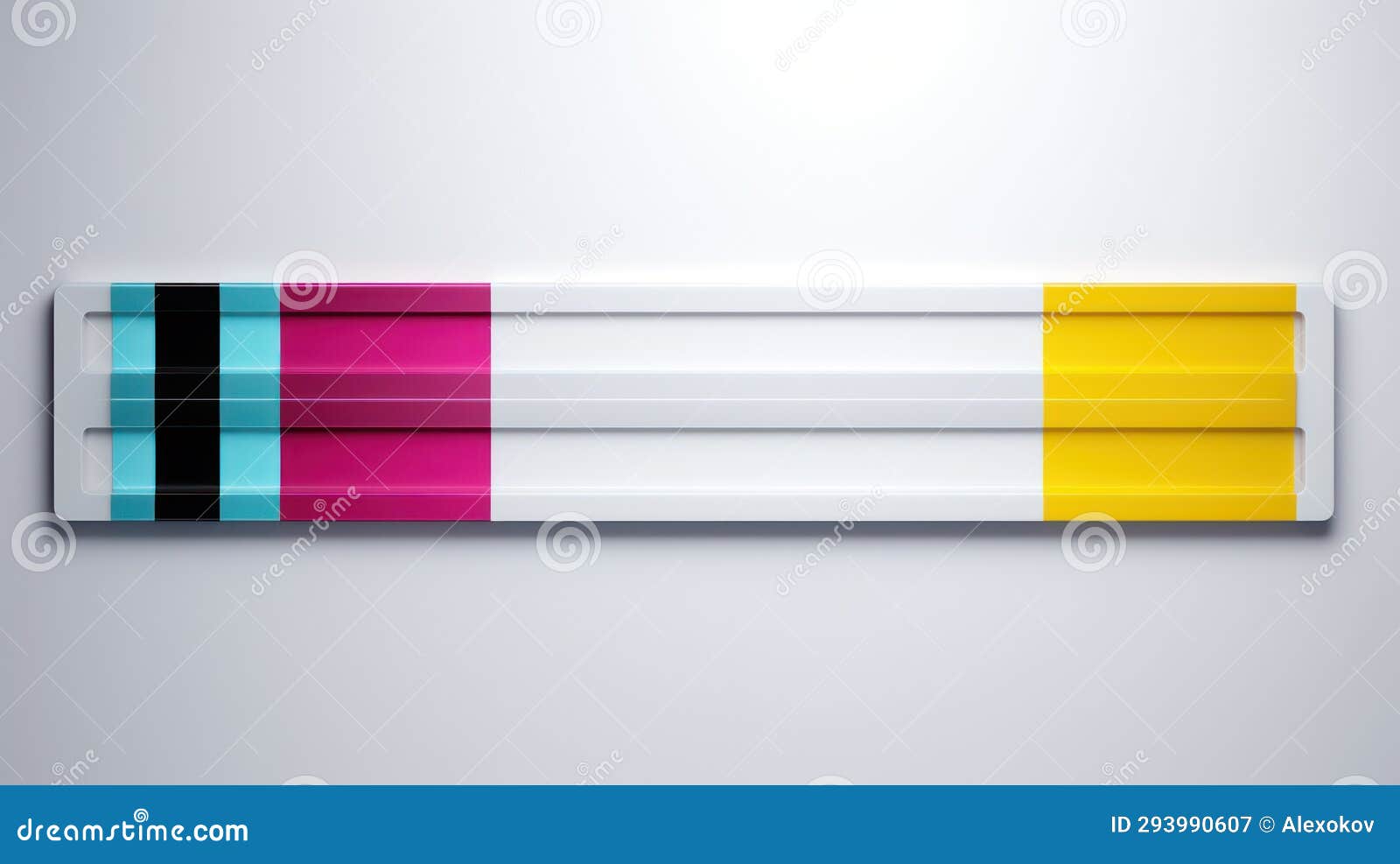 Minimalistic CMYK Control Strips on Superb Clean Image AI Generated ...