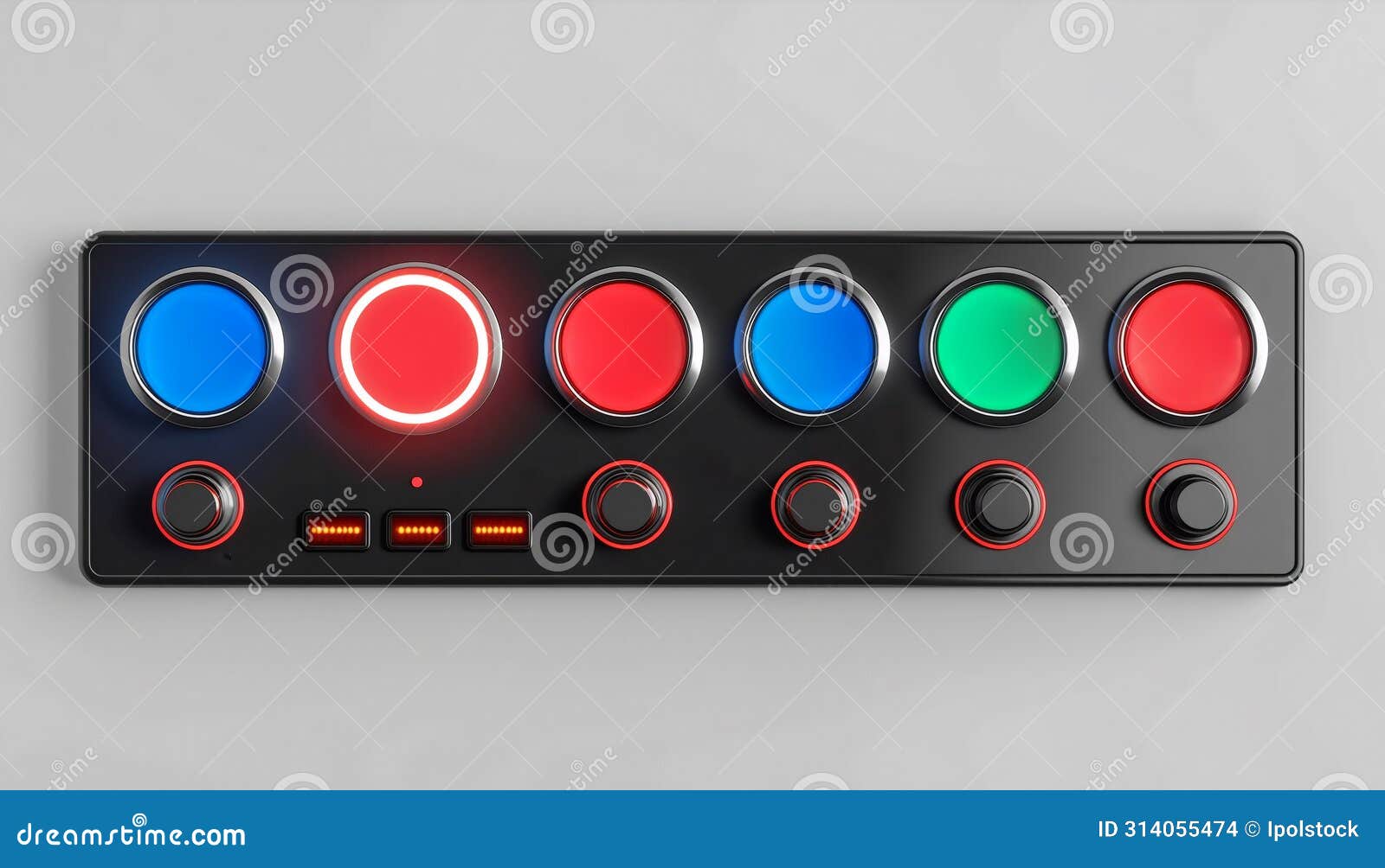 A Minimalistic Control Panel Or Interface Design. Template For Web ...