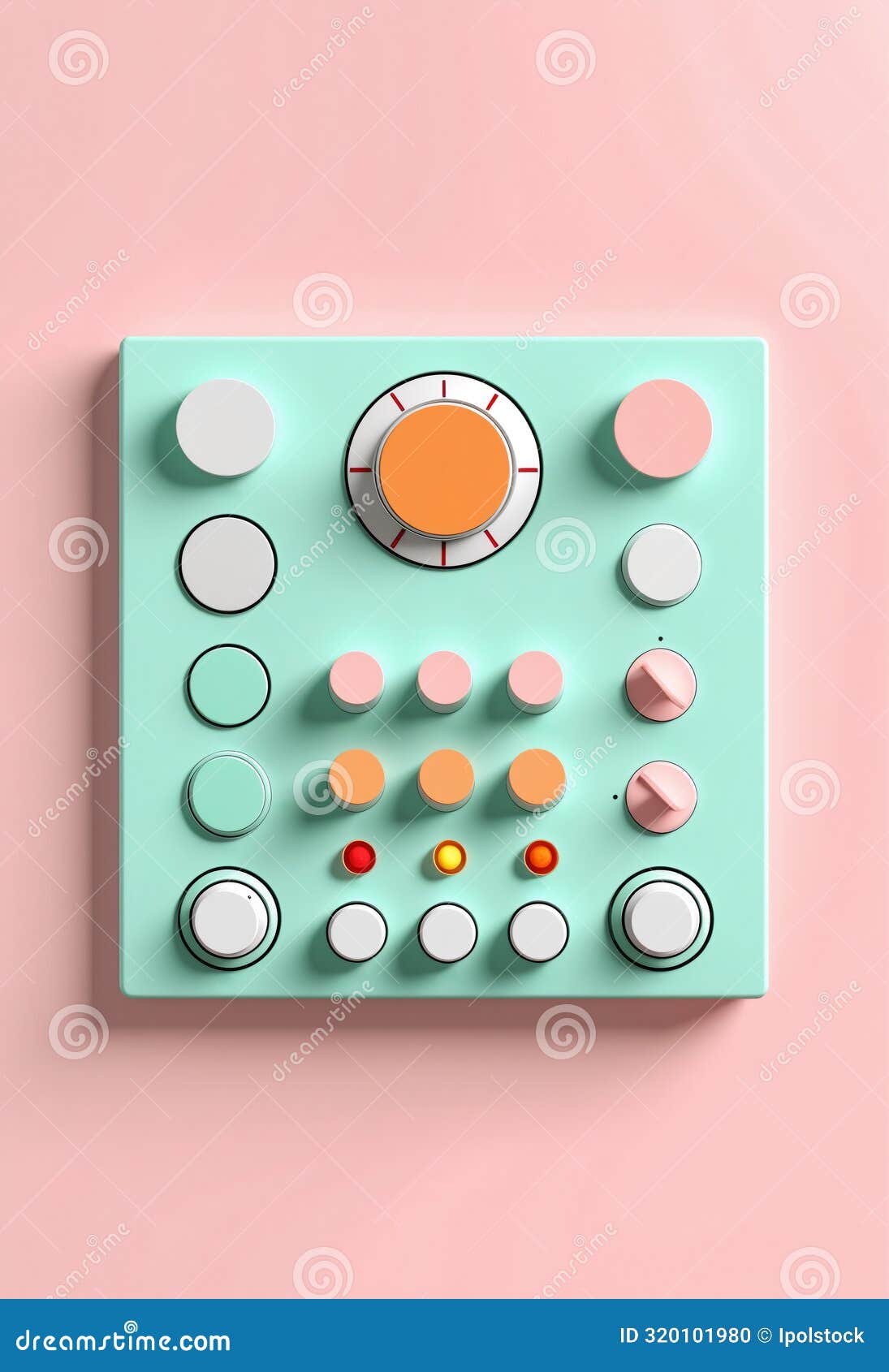 A Minimalistic Control Panel Or Interface Design. Template For Web ...