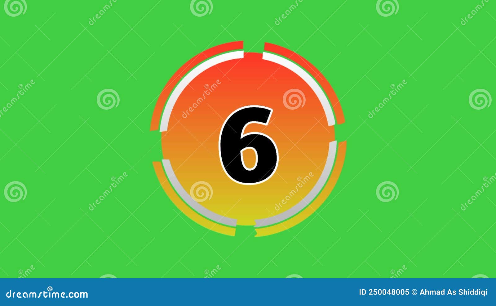 Minimalistic Countdown, Timer Counting Down 10 Seconds with Black ...