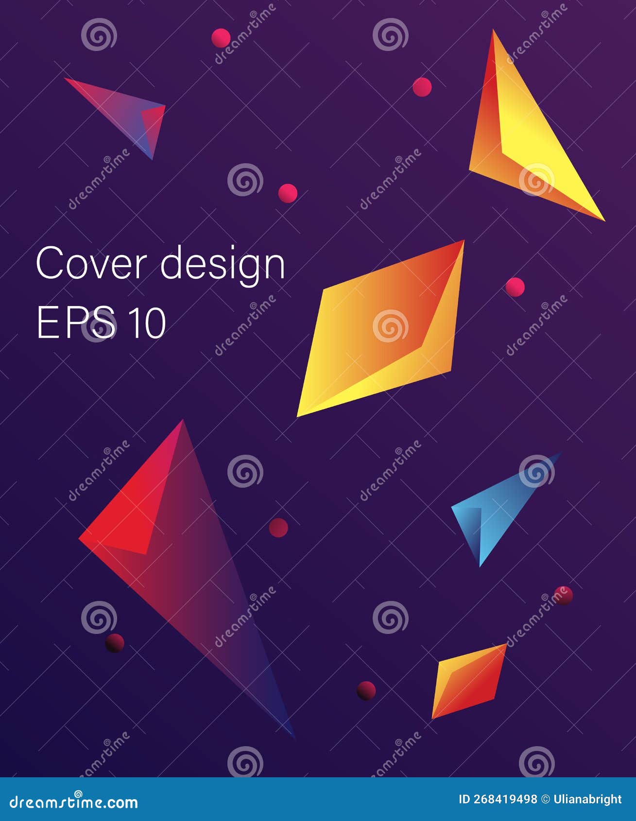 Minimalistic Cover Design. Vector Illustration. Stock Illustration ...