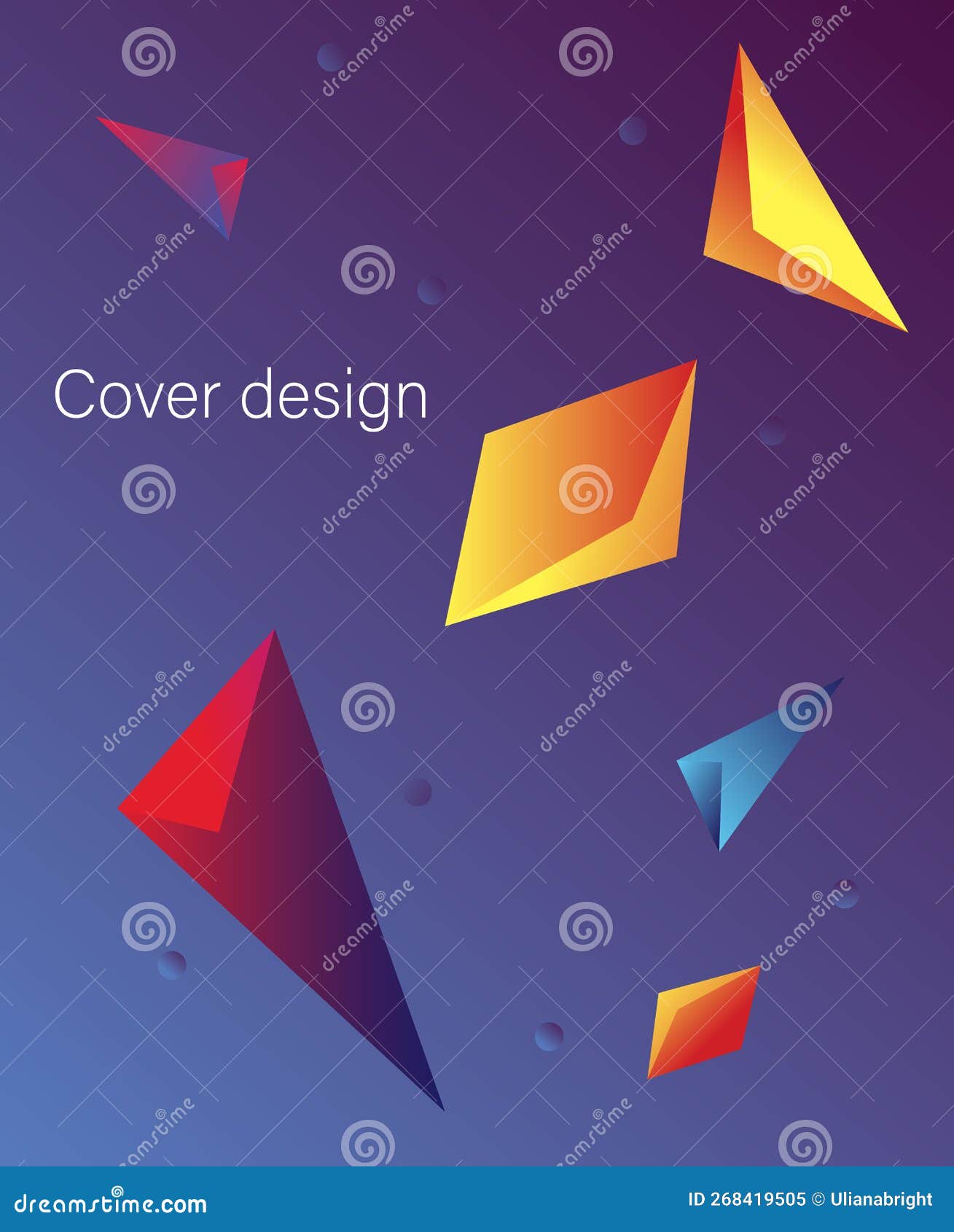 Minimalistic Cover Design. Vector Illustration. Stock Vector ...