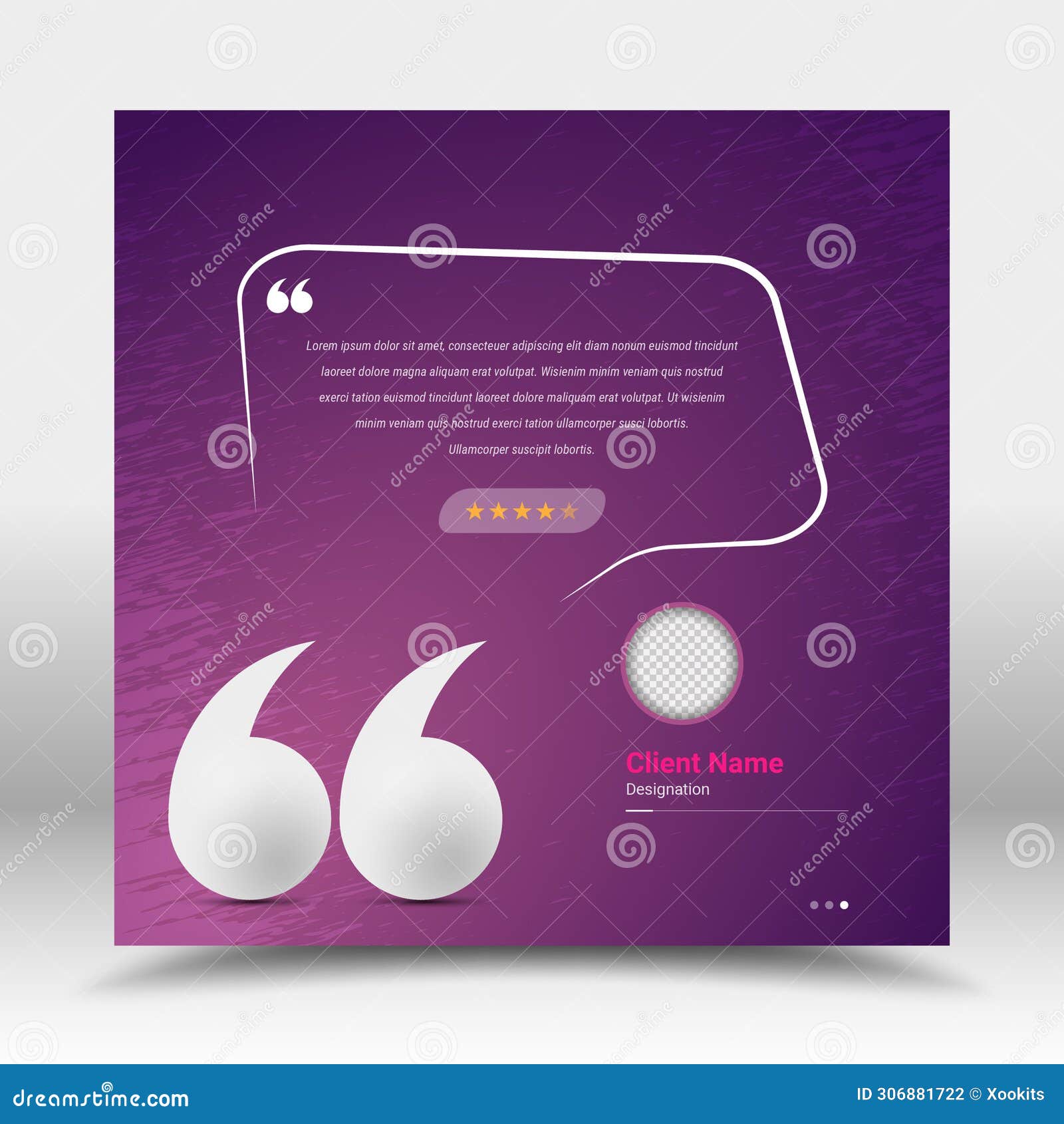 Minimalistic Customer Feedback and Quotation Presentation Social Media ...