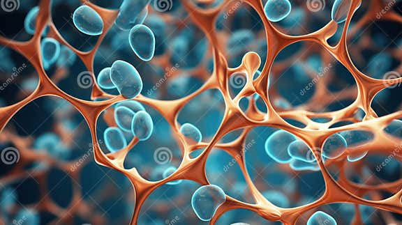 Minimalistic 3D Render of Cells and Biological Tissues AI Generated ...