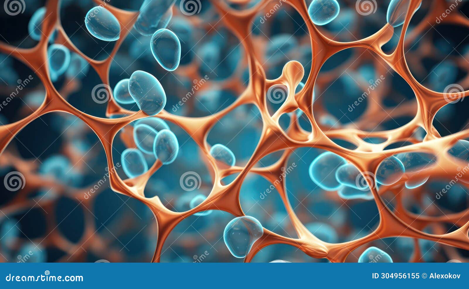 Minimalistic 3D Render of Cells and Biological Tissues AI Generated ...