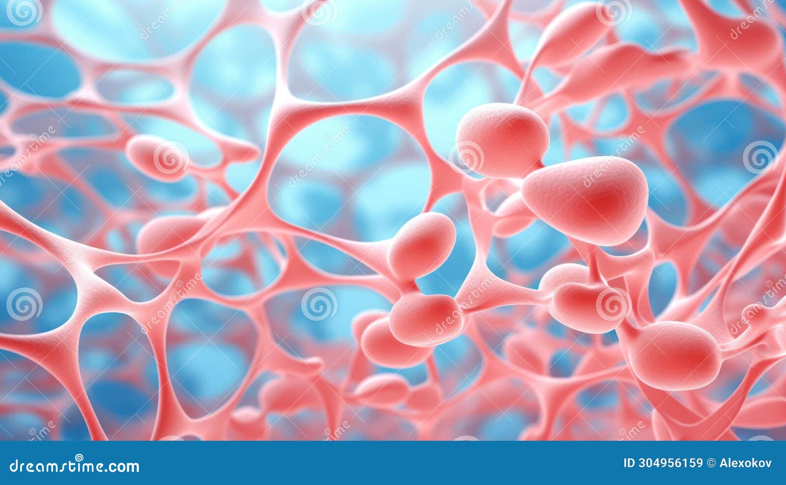 Minimalistic 3D Render of Cells and Biological Tissues AI Generated ...