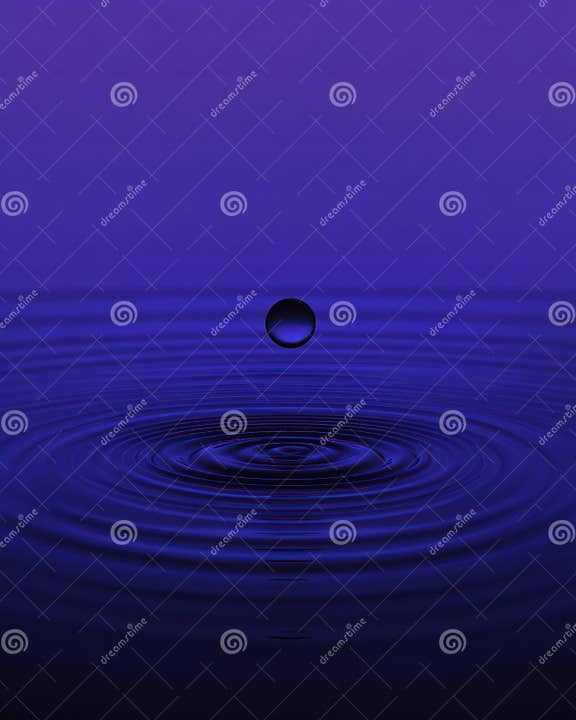 Minimalistic 3D Water Drop Pool Mindfulness Tranquility Solitude ...