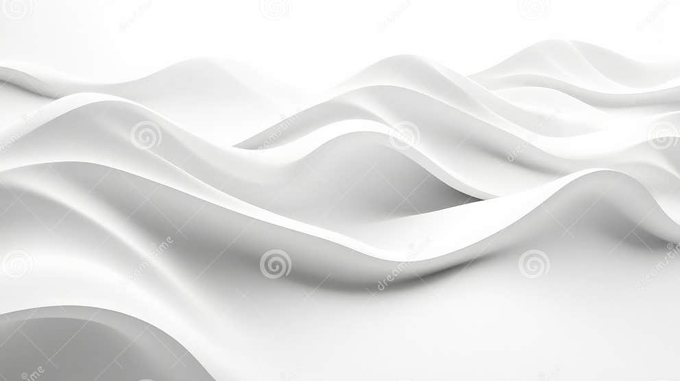 A Minimalistic 3D Wave Pattern in Monochrome, with Soft Undulations and ...