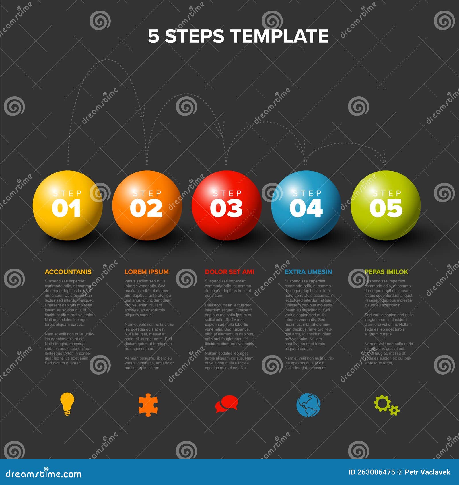 Circle Bouncing Line Seamless Pattern Cartoon Vector | CartoonDealer ...