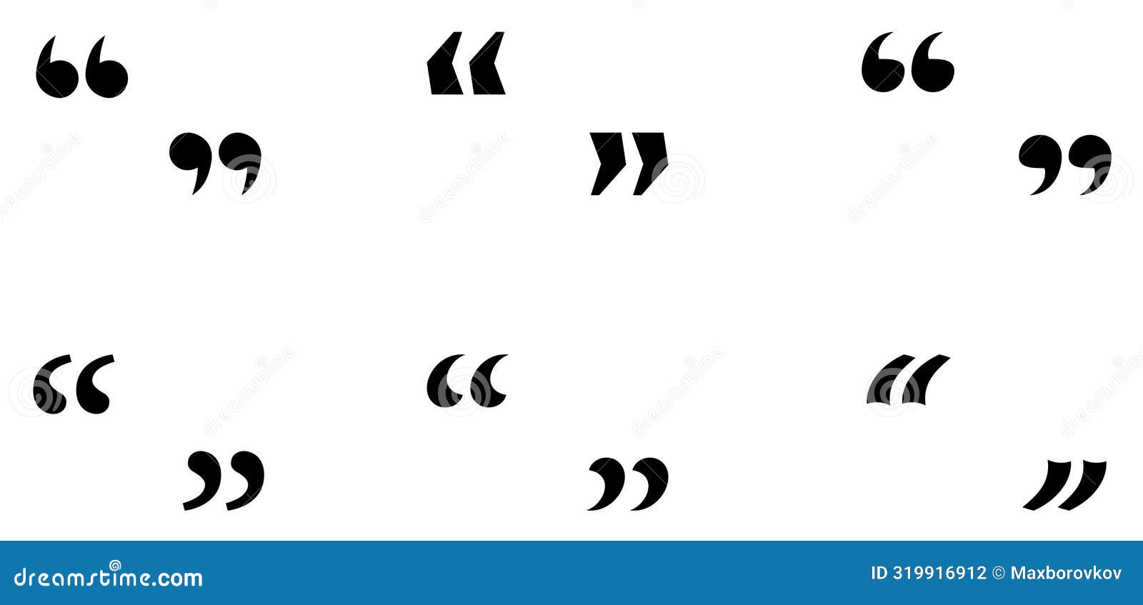 Black Quotation, Characters. Cartoon Vector | CartoonDealer.com #182168713