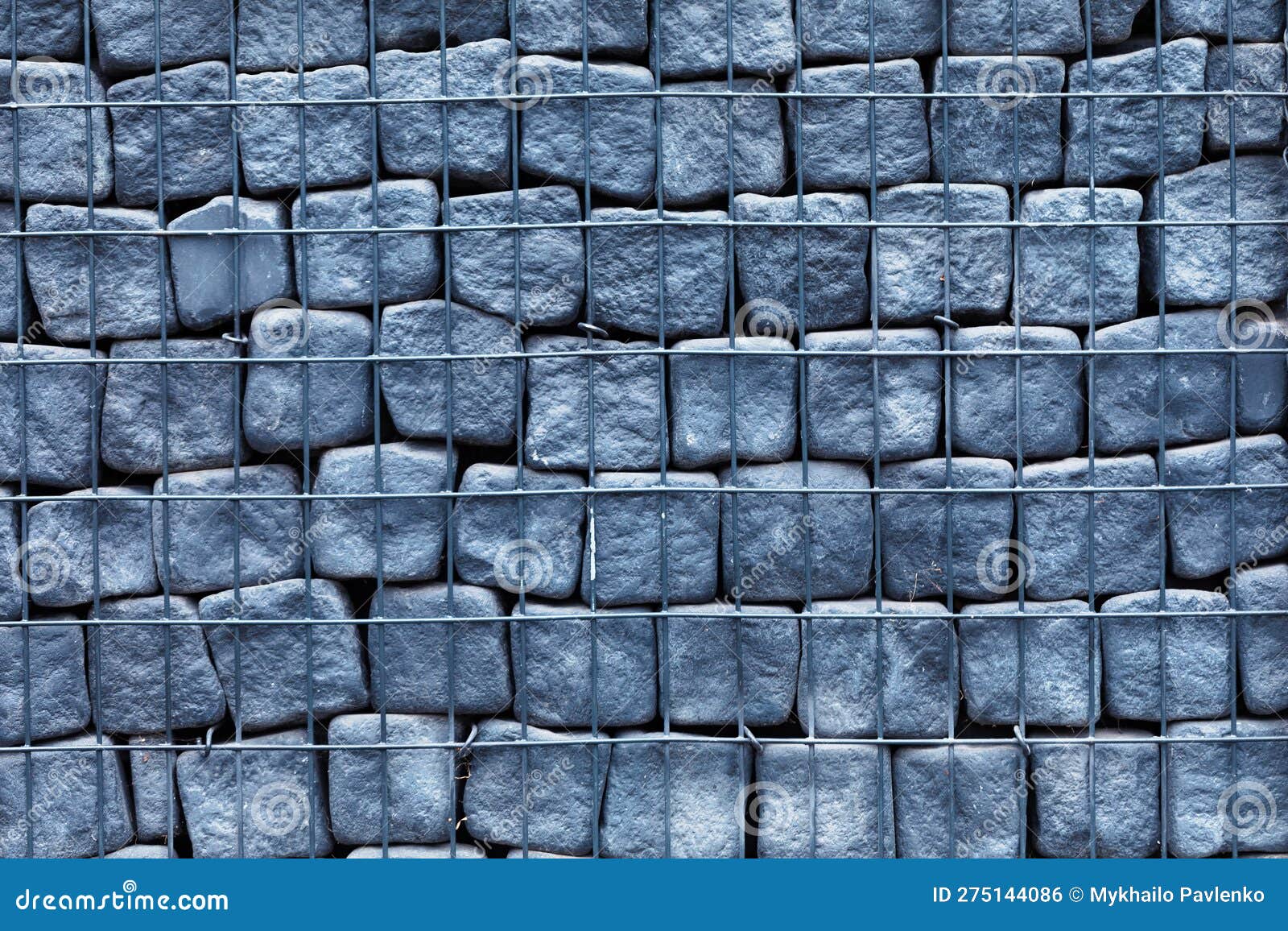 Minimalistic Design: Gabion Rectangular Stone Texture Close Up Stock ...
