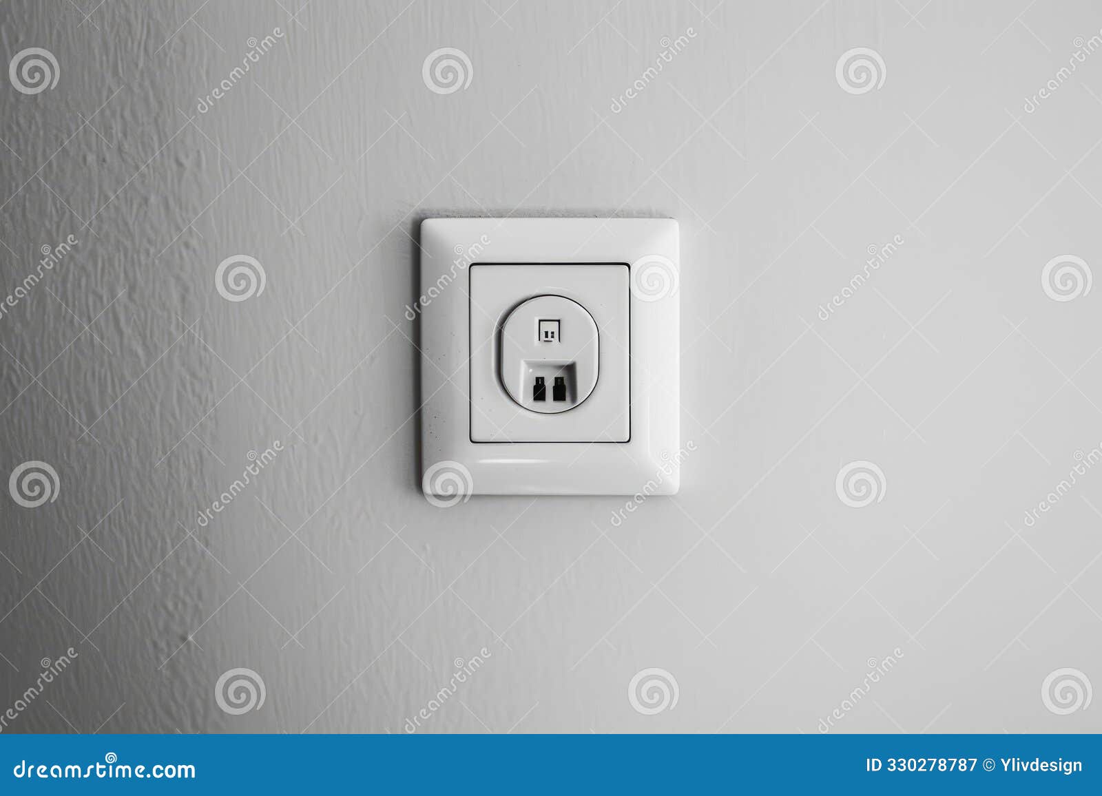 Modern White Electrical Wall Outlet Stock Image - Image of household ...