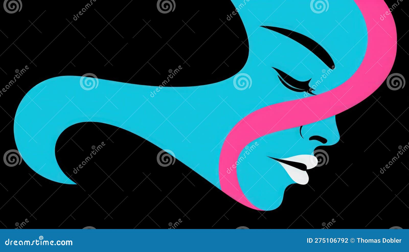 Minimalistic Digital Art Illustration Stock Illustration - Illustration ...