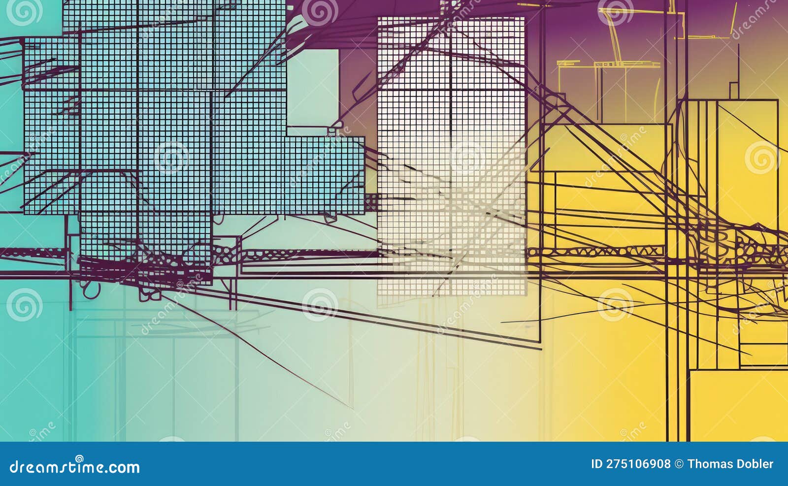 Minimalistic Digital Art Illustration Stock Illustration - Illustration ...