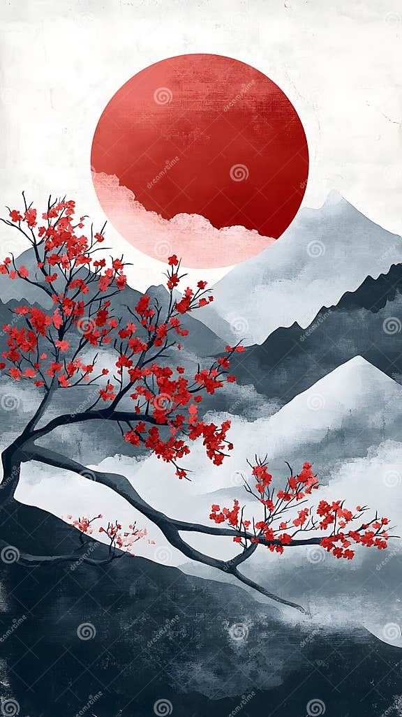 A Minimalistic Digital Artwork Featuring a Beautiful Plain Color Scheme ...