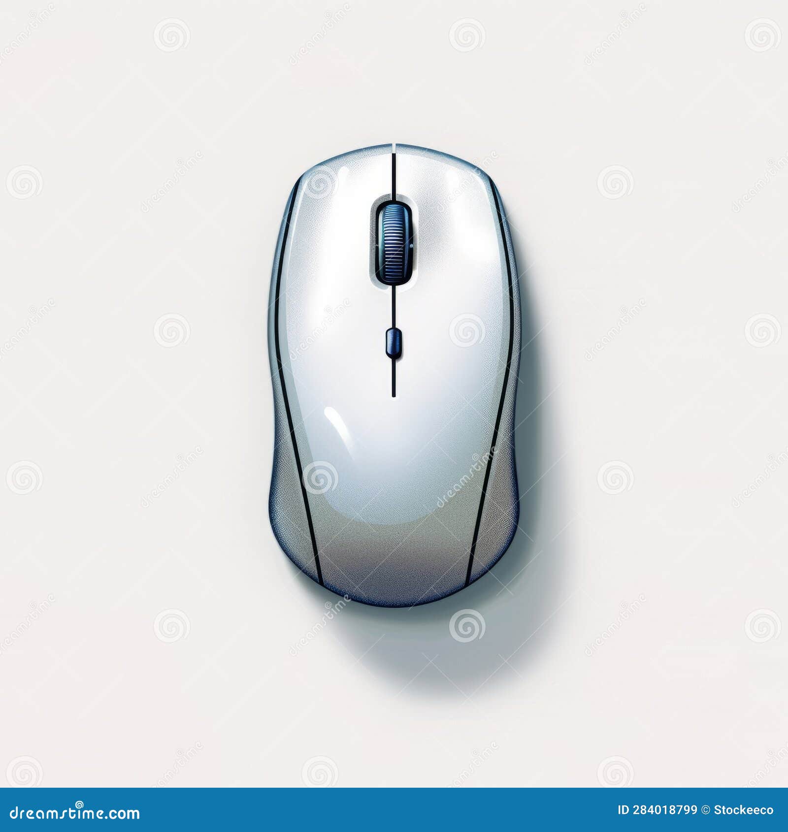 Minimalistic Digital Illustration of a Computer Mouse Stock ...